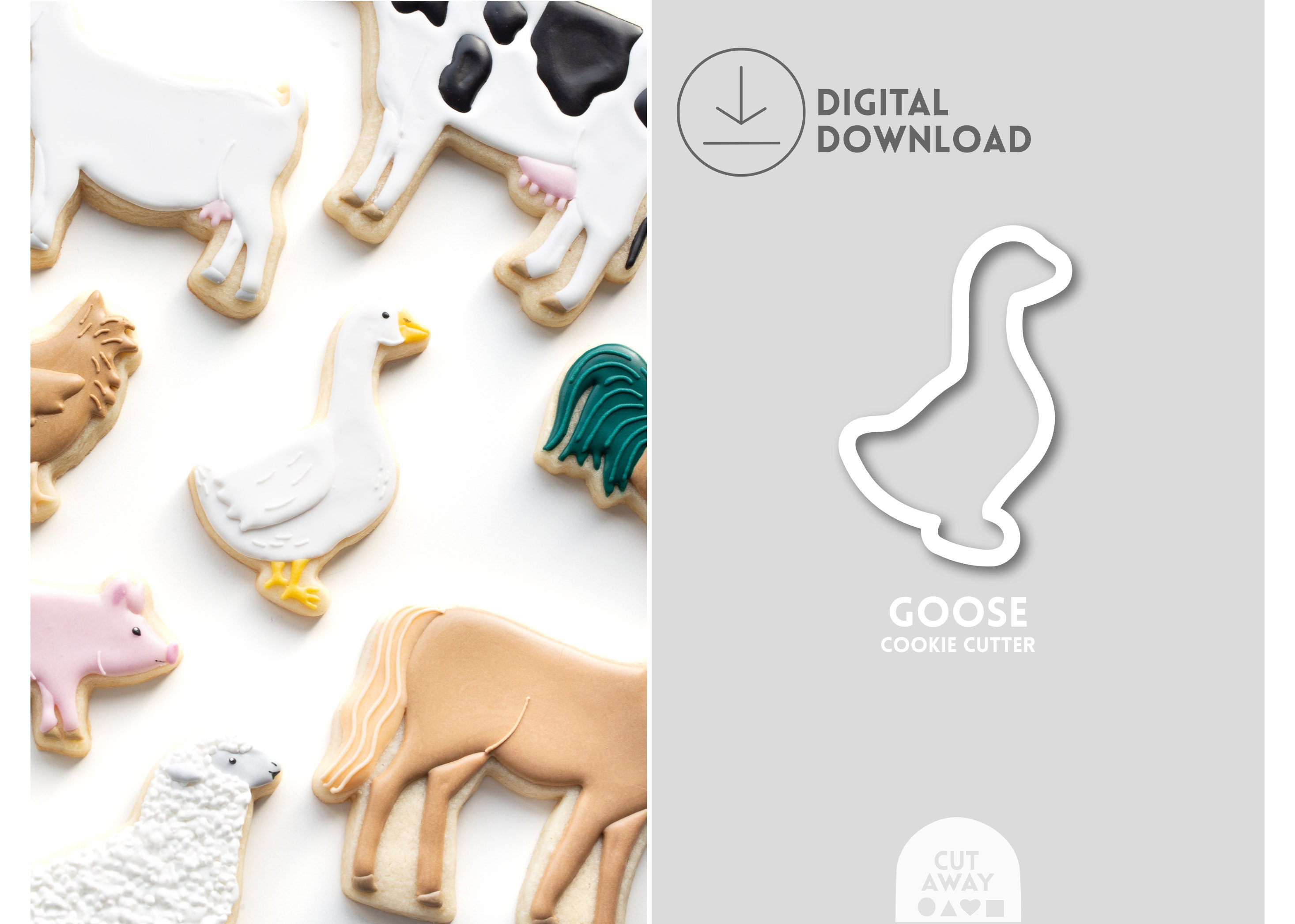 Goose Digital Download-cookie Cutter STL File - Etsy