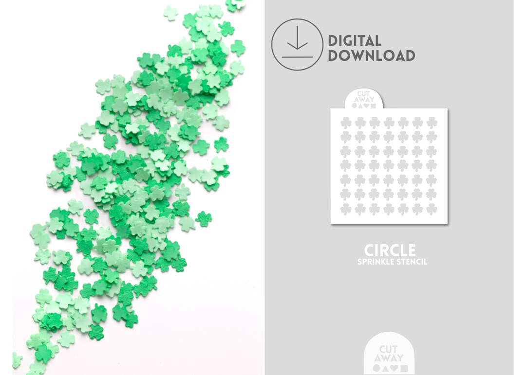 Digital Download Clover Sprinkle Stencil STL File for 3D Printing - Etsy