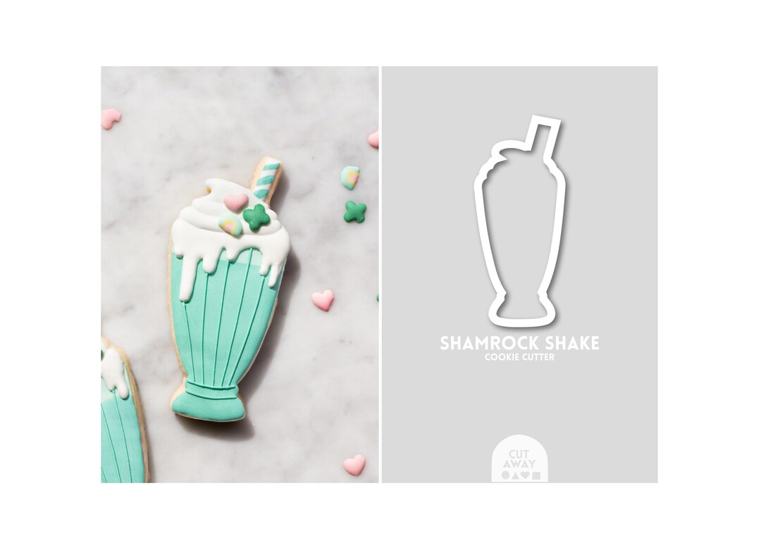 Shamrock Shake Cookie Cutter - Etsy