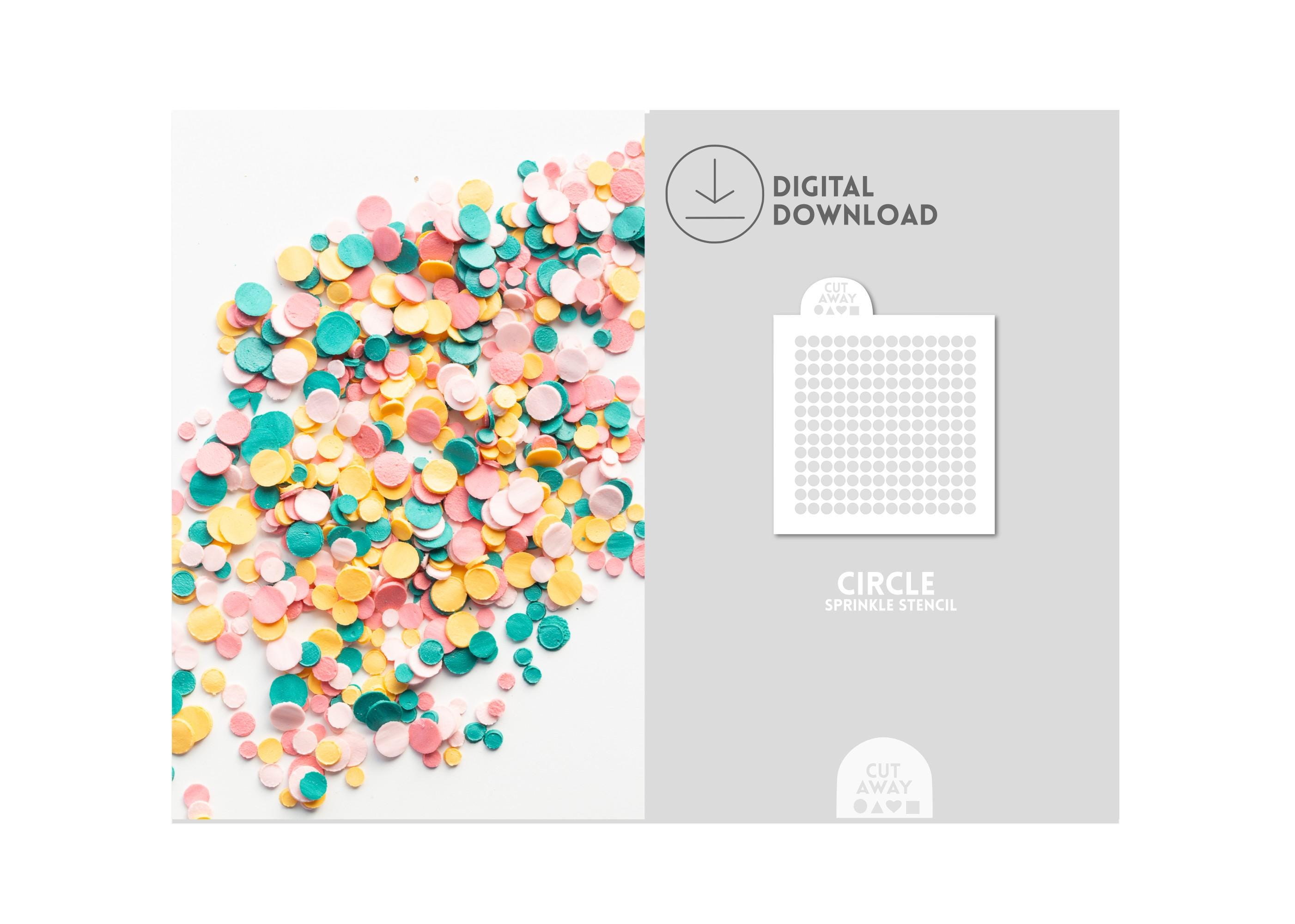 Digital Download-circle Sprinkle Stencil- STL File for 3D Printing - Etsy