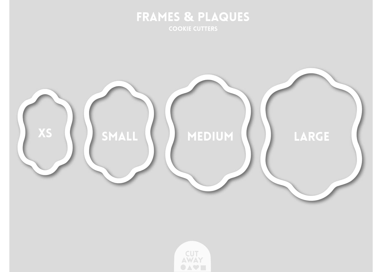 Frame and Plaque Cookie Cutters - Etsy