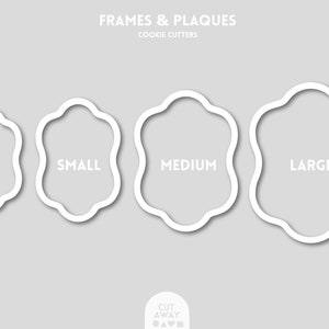 Frame and Plaque Cookie Cutters - Etsy