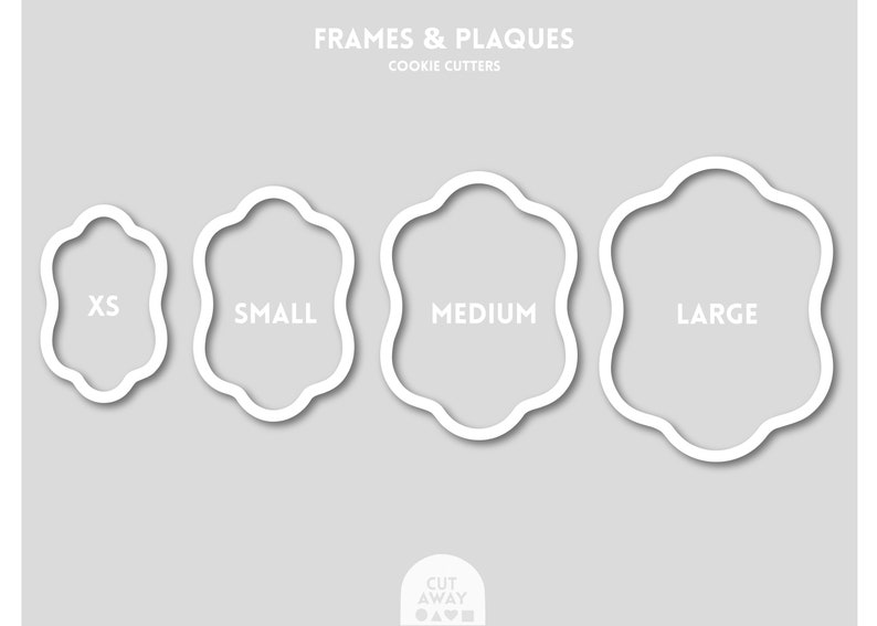 Frame and Plaque Cookie Cutters - Etsy