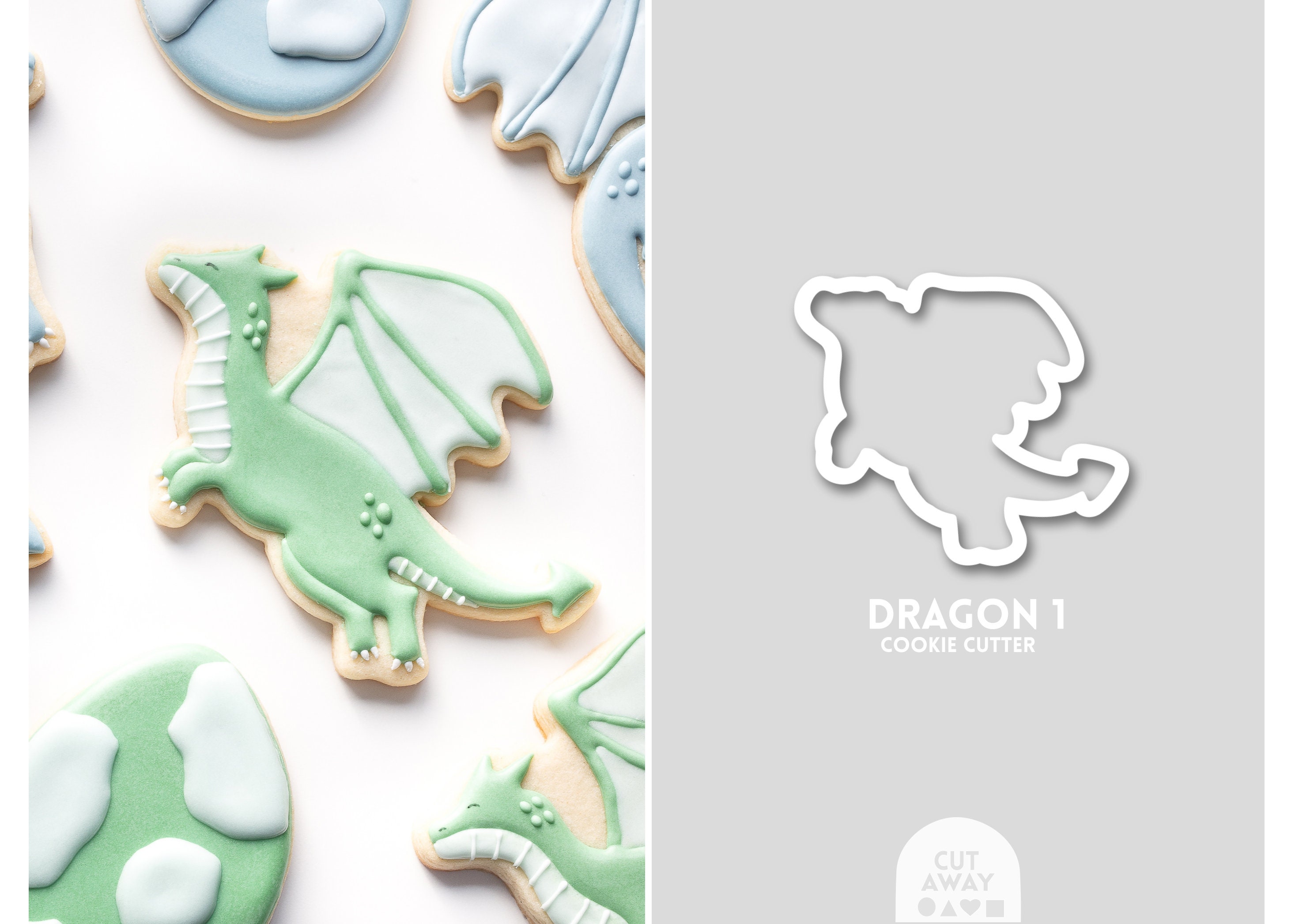 Dragon 1 Cookie Cutter - Etsy