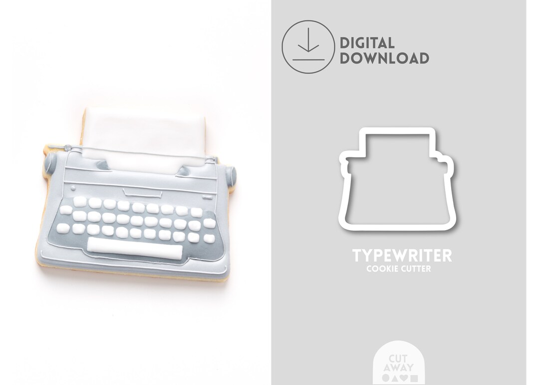Typewriter Digital Download-cookie Cutter STL File - Etsy