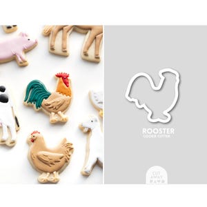 Rooster Cookie Cutter - Etsy
