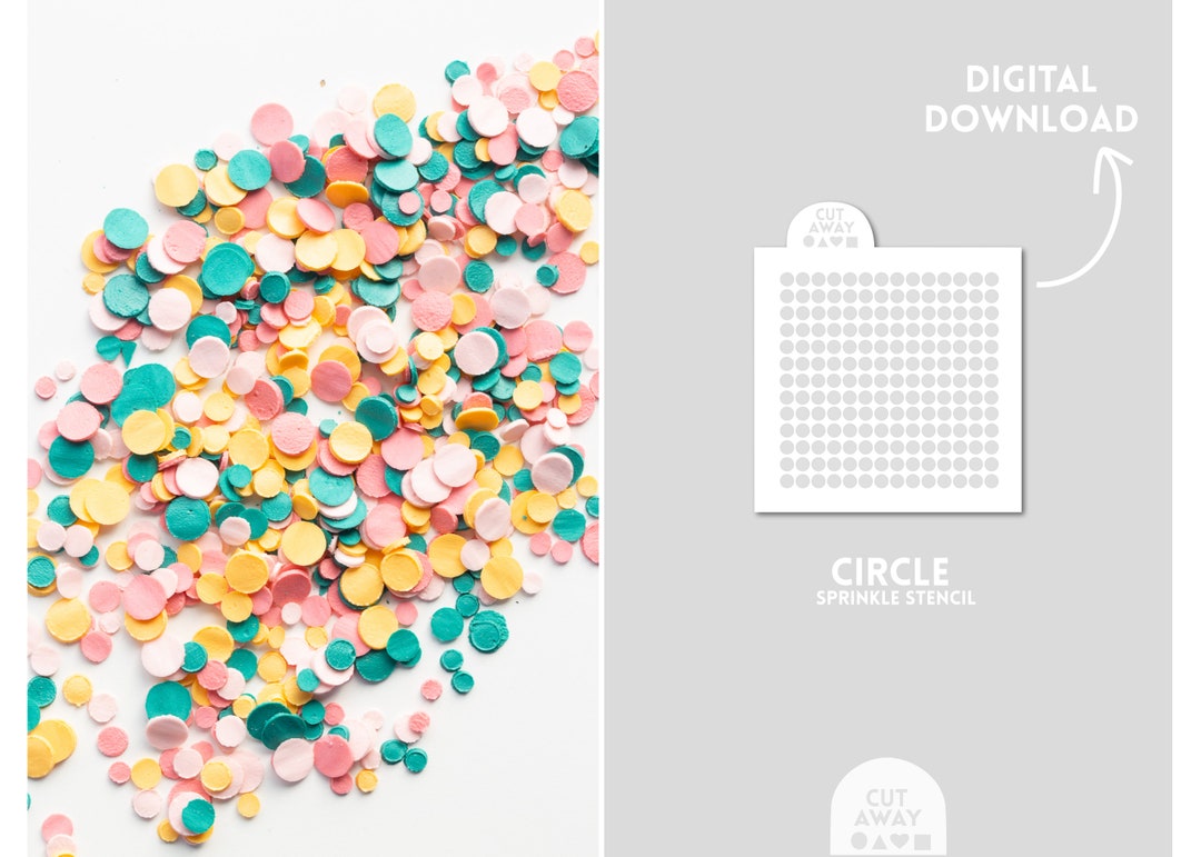 Digital Download-circle Sprinkle Stencil STL File for 3D Printing - Etsy