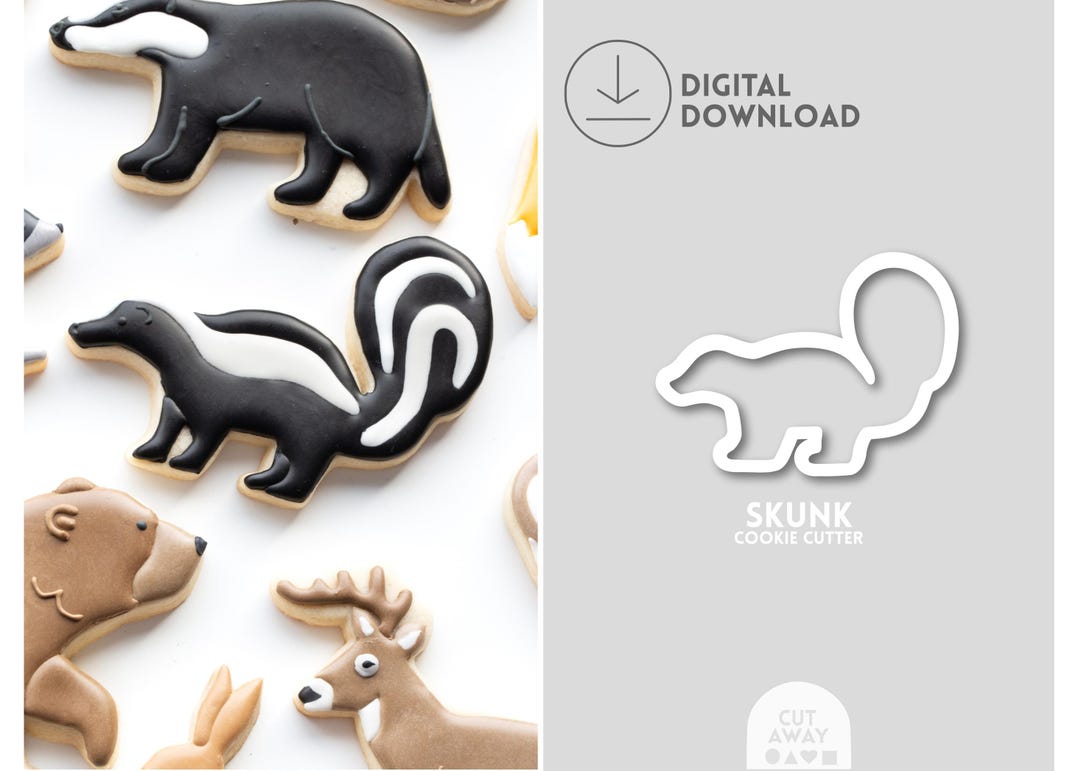 Digital Download-skunk Cookie Cutter STL File - Etsy