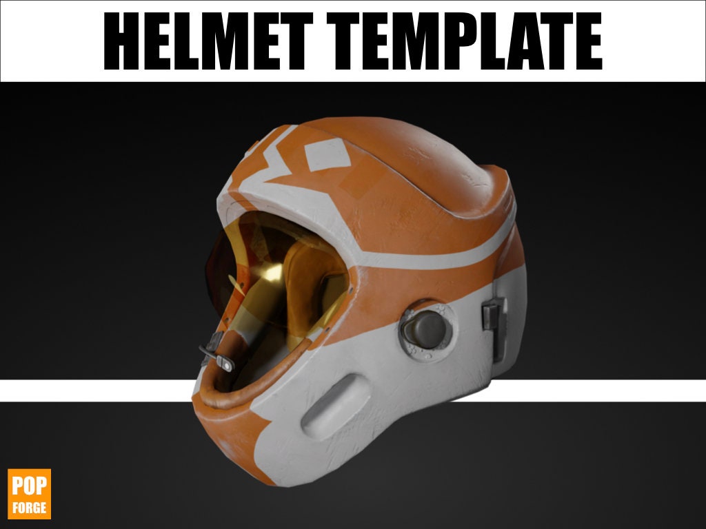 Star Wars Y Wing Pilot Helmet EVA Foam Template - Etsy