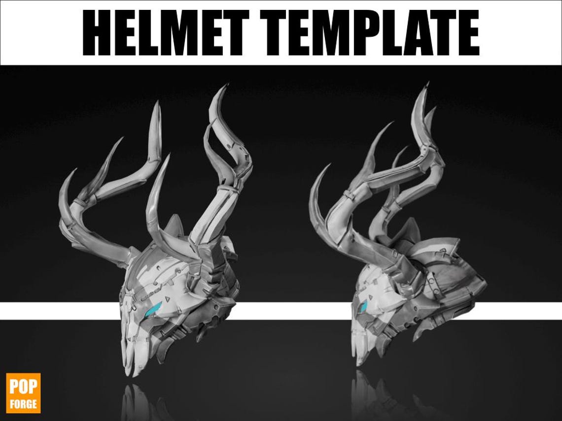 Destiny Capreolinax Exotic Warlock Helmet EVA Foam Template - Etsy