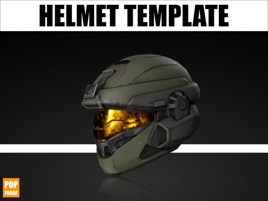 Halo Military Police Helmet EVA Foam Template - Etsy