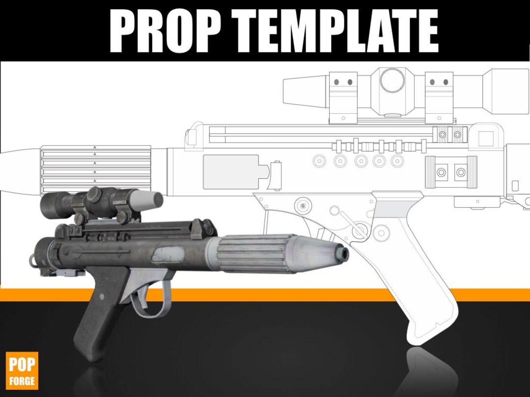 Star Wars DL-17 Blaster Pistol Blueprint for Cosplay PDF - Etsy