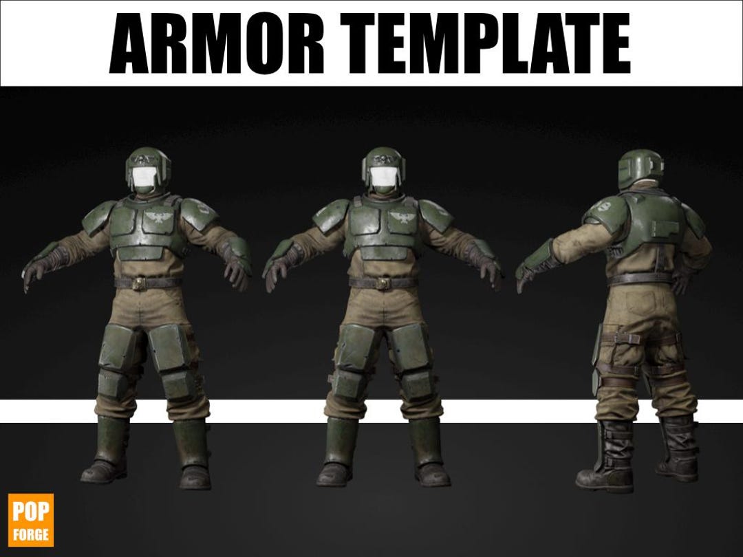 Warhammer 40k Imperial Guard Armor EVA Foam Template - Etsy