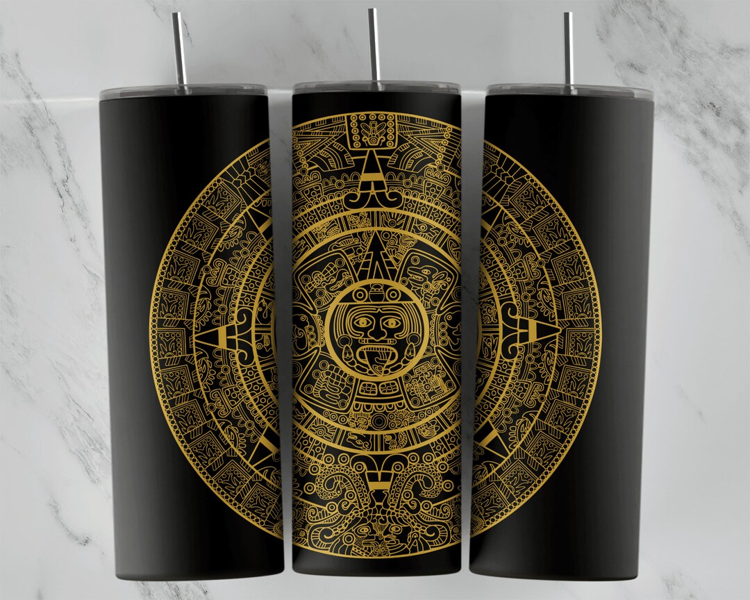 Aztec Calendar Tumbler Design, Novelty Design, Vinyl Wrap, 20oz Tumbler ...