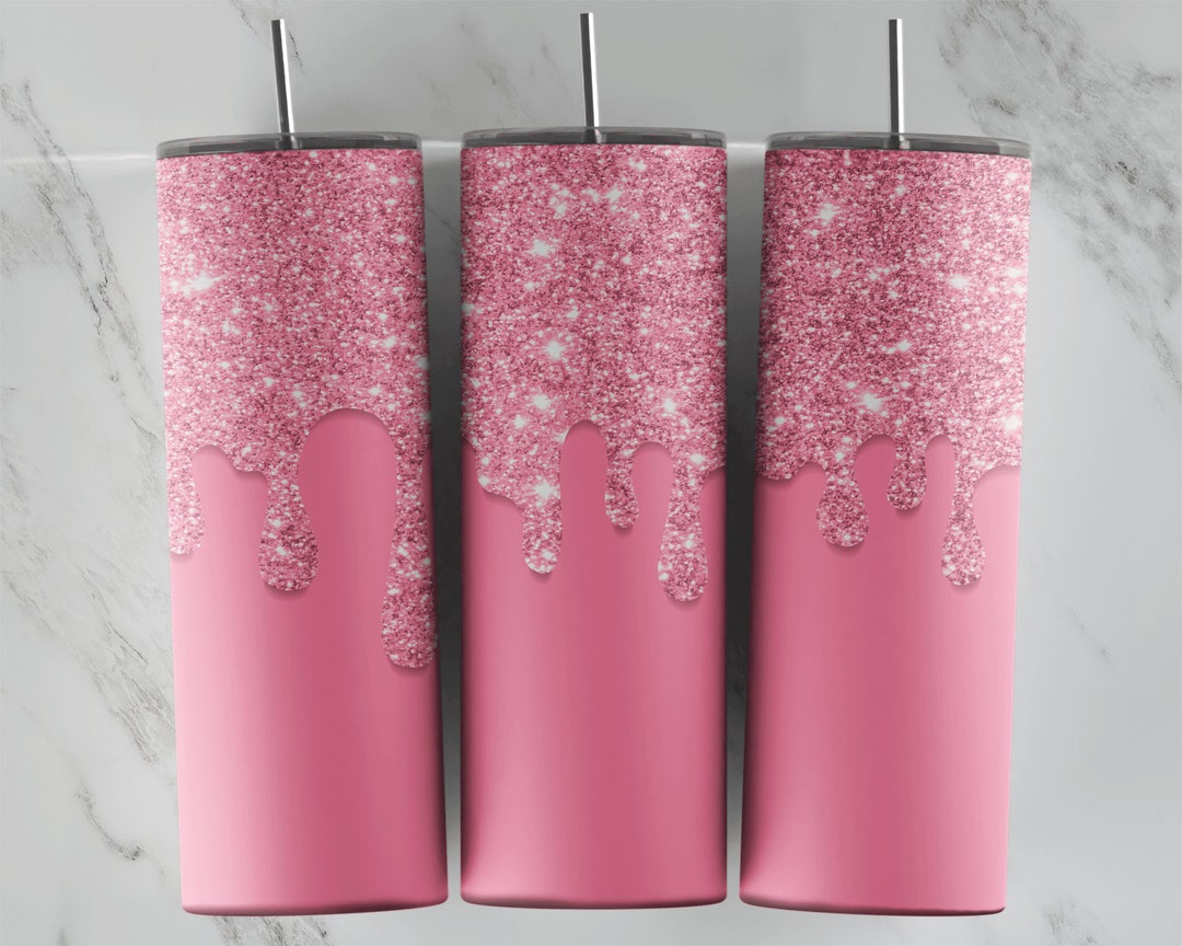 Glitter Drip Tumbler Design, Novelty Design, Vinyl Wrap, 20oz Tumbler ...