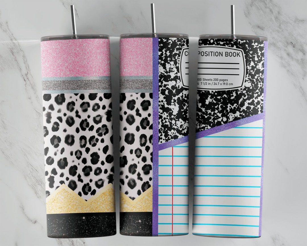 Notebook Tumbler Design, Novelty Design, Vinyl Wrap, 20oz Tumbler ...