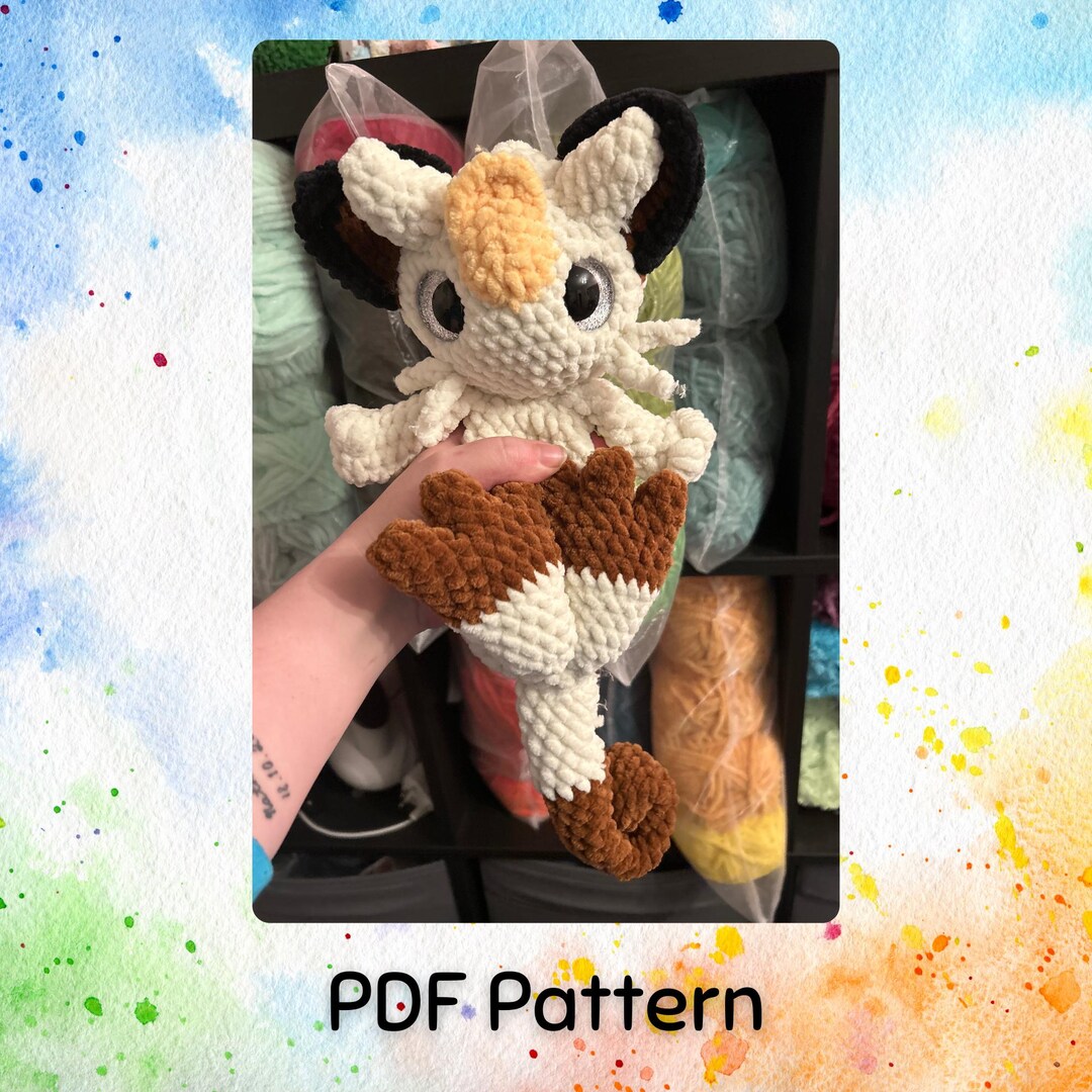 Rocket the Cat Snuggler PDF Crochet Pattern | Us Terms | English - Etsy