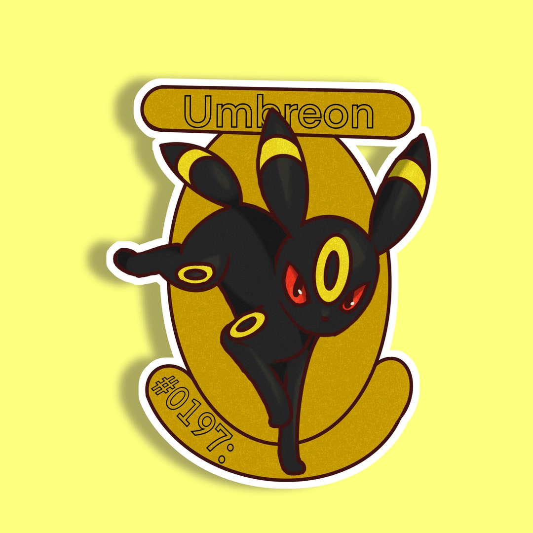 Umbreon Pokedex Sticker - Etsy