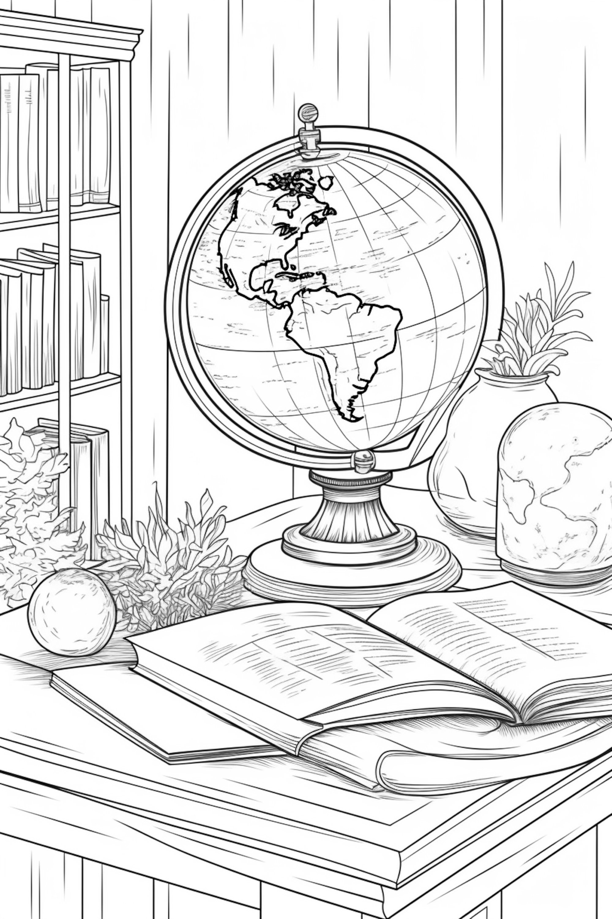 Grayscale Interior Design Coloring for Adults Printable PDF - Etsy