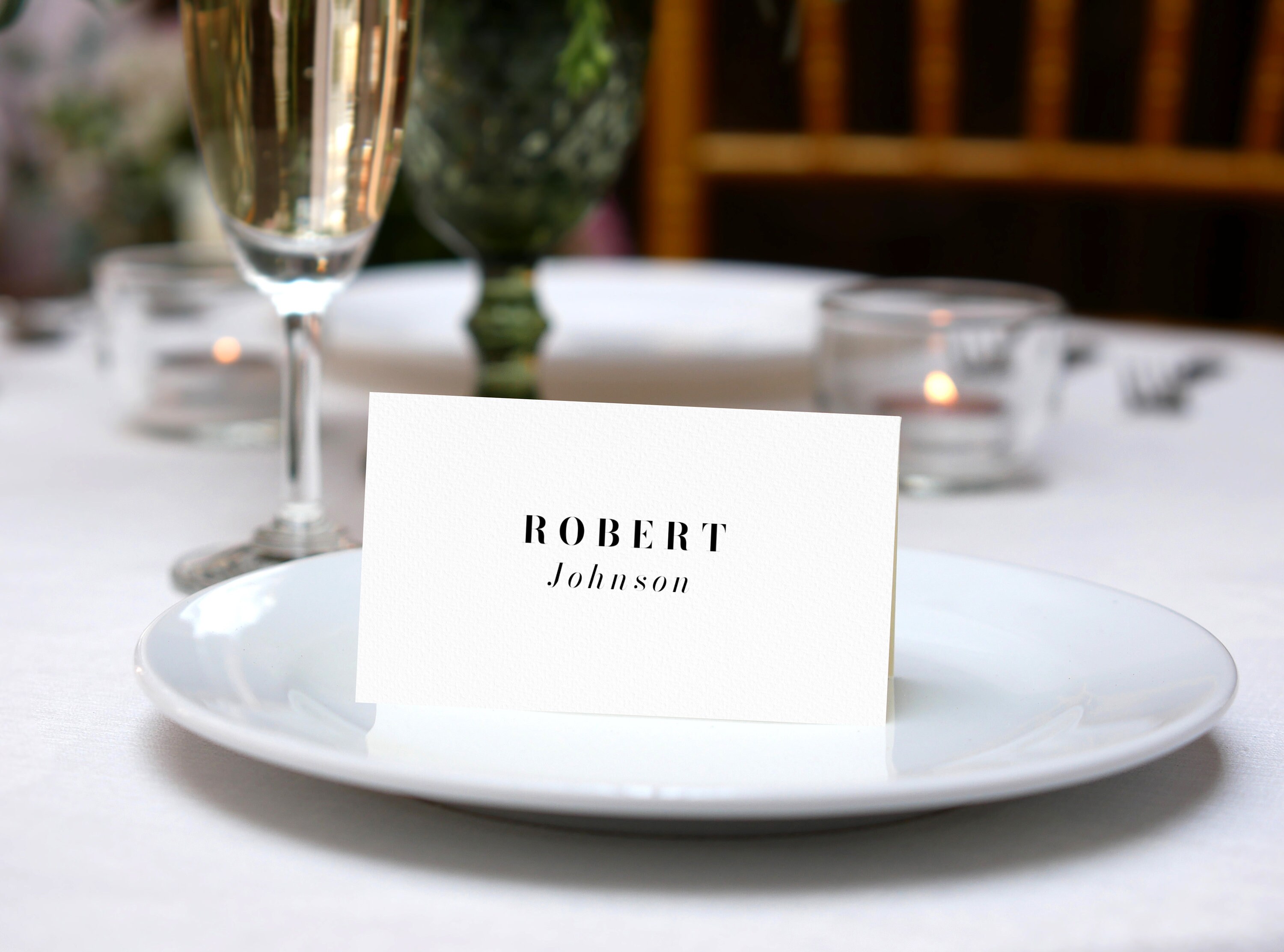 Name Cards for Table - Modern Collection - Editable, Printable - Chic ...