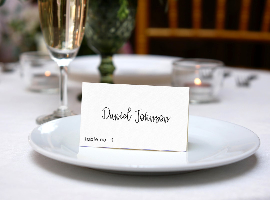 Name Cards for Table - Boho Collection - Editable, Printable - Chic ...