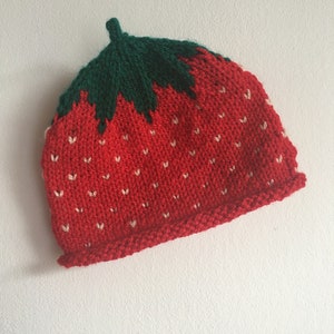 ENGLISH Strawberry Baby Hat Knitting Pattern - Etsy