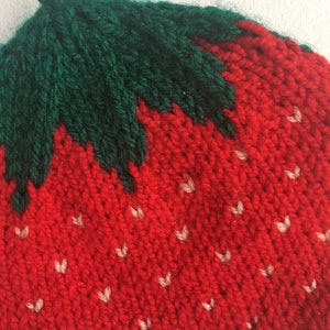 ENGLISH Strawberry Baby Hat Knitting Pattern - Etsy