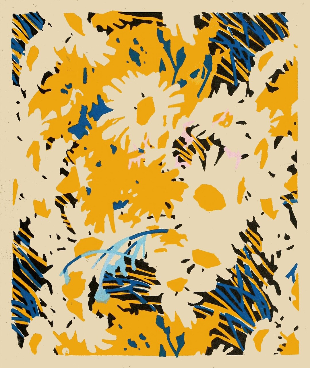 Abstract Flower Art Print - Etsy