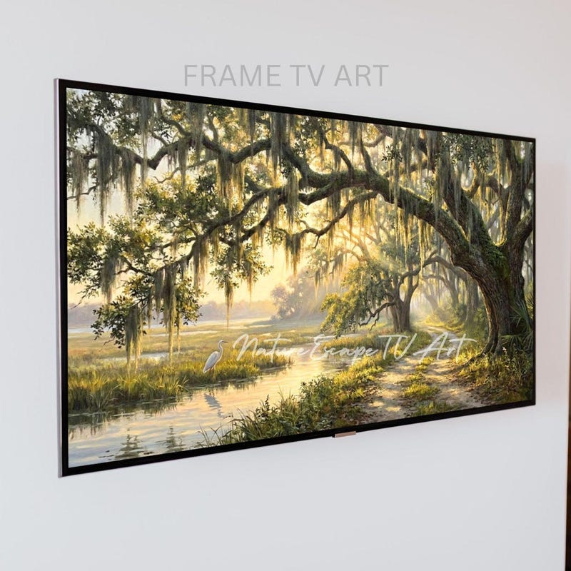 Spanish Moss Marsh Art - Etsy