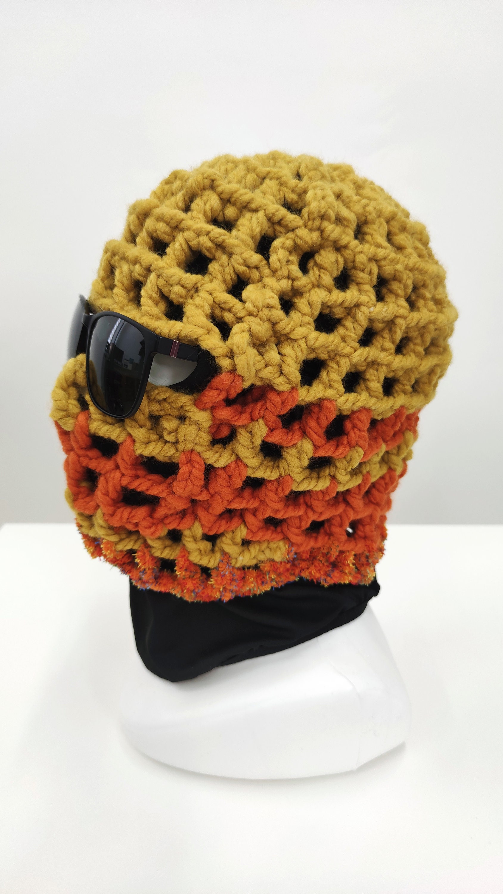 Balaclava Net Ski Mask Crochet Mask Handmade Mask One of - Etsy