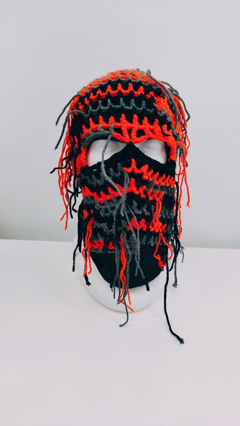 Distressed Balaclava, Mens Mask, Messy Balaclava, Crochet Balaclava ...