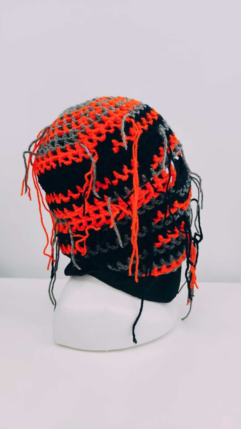 Distressed Balaclava, Mens Mask, Messy Balaclava, Crochet Balaclava ...