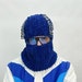 Mask, Dreadlocks Balaclava, Dreadlocks Mask, Blue Gold Knit Mask ...