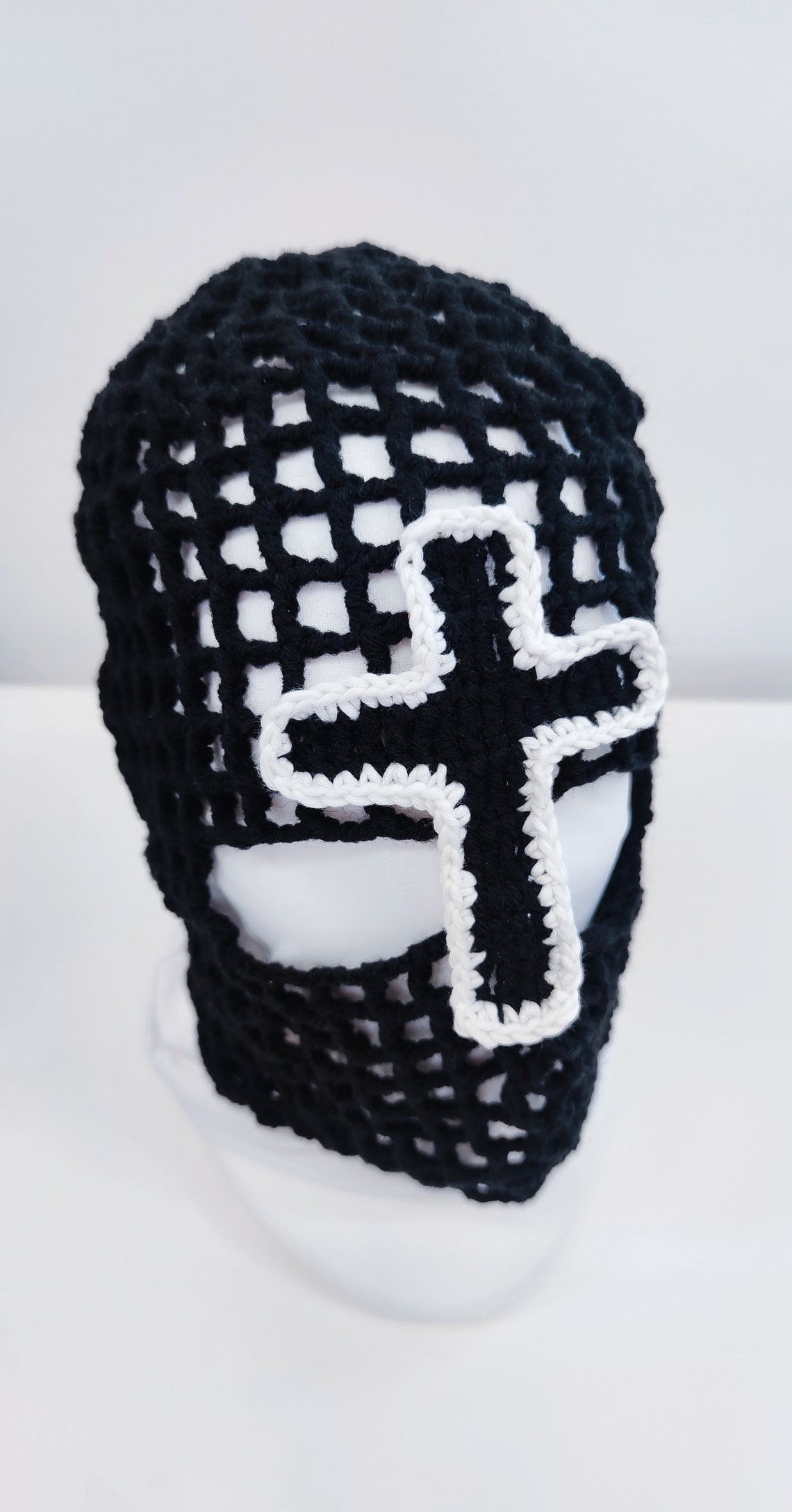 Balaclava Mens Black Cross Balaclava Cross Mask Ski Mask - Etsy