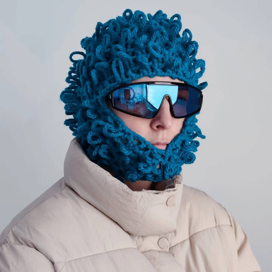 Balaclava, Distressed Mask, Winter Helmet, Handmade Balaclava, Unisex ...