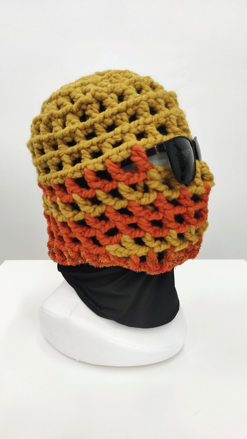Balaclava Net Ski Mask Crochet Mask Handmade Mask One of - Etsy