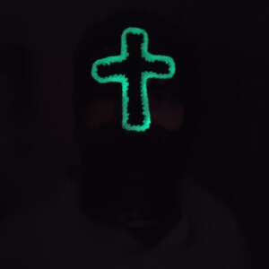 Balaclava Mens Black Cross Balaclava Cross Mask Ski Mask - Etsy