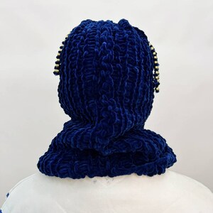 Mask, Dreadlocks Balaclava, Dreadlocks Mask, Blue Gold Knit Mask ...