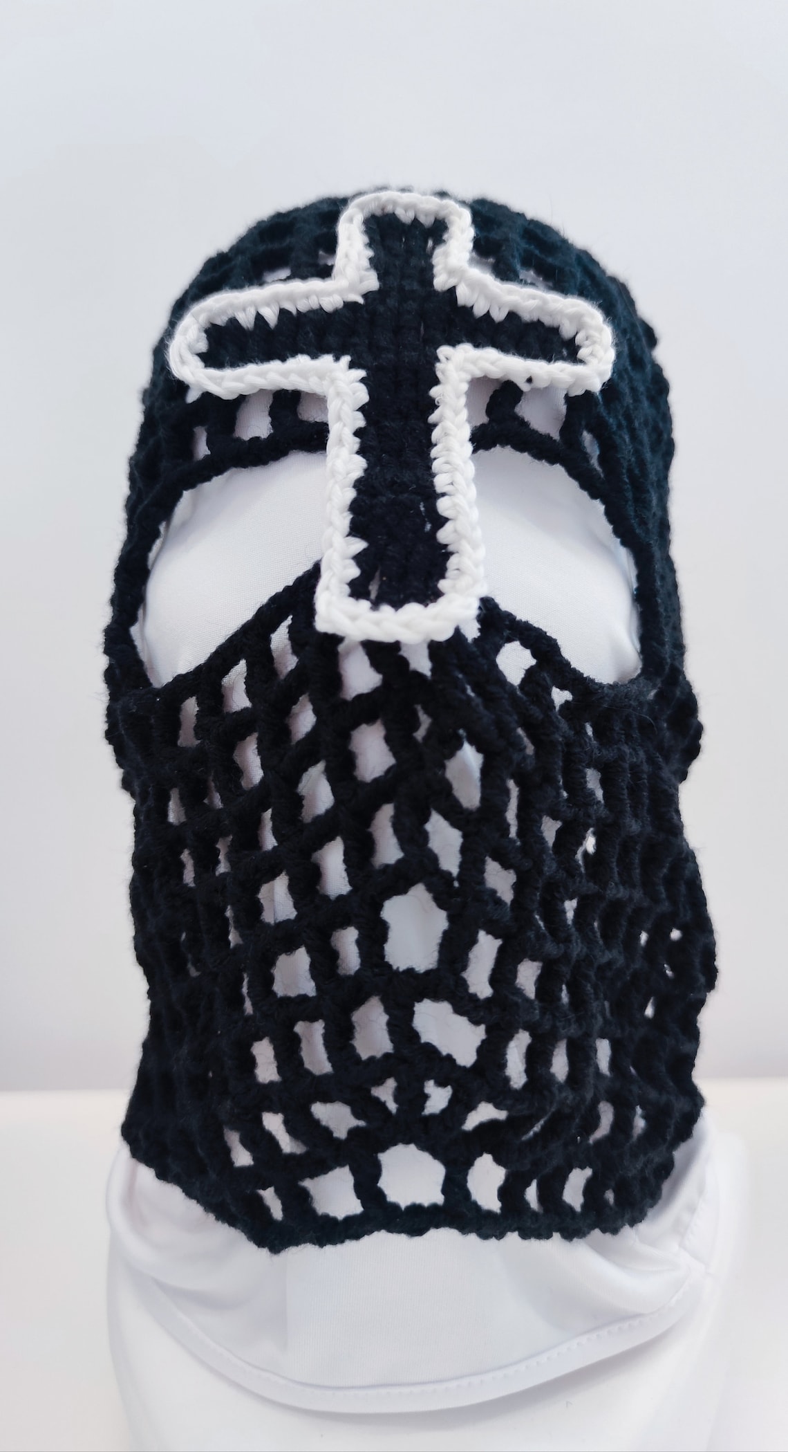 Balaclava Mens Black Cross Balaclava Cross Mask Ski Mask - Etsy