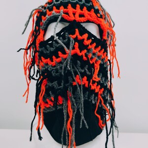 Distressed Balaclava, Mens Mask, Messy Balaclava, Crochet Balaclava ...