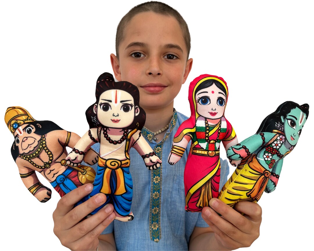 Ram Darbar - Sita Ram Lakshman Hanuman - Soft Dolls - Cute Vaishnava ...