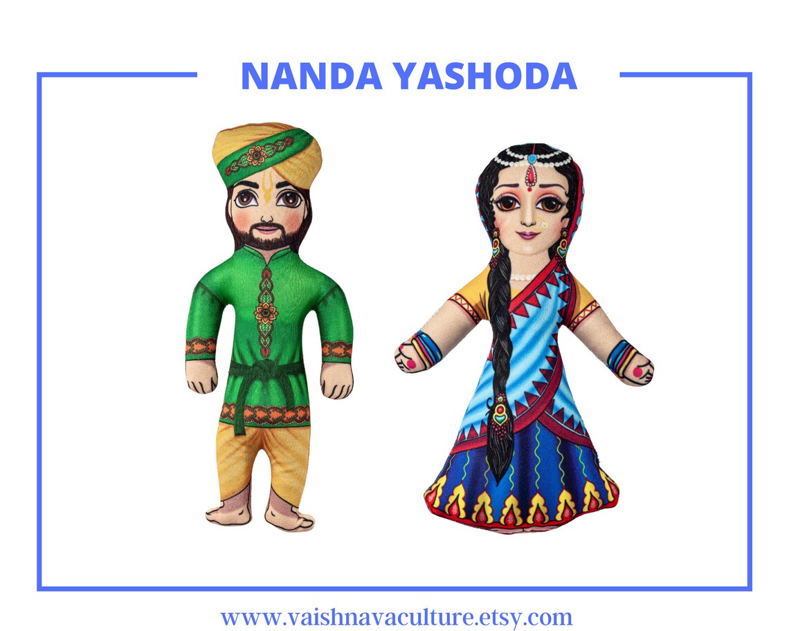Nanda Yashoda Soft Dolls – Vaishnava Toys, Vrindavan - Etsy