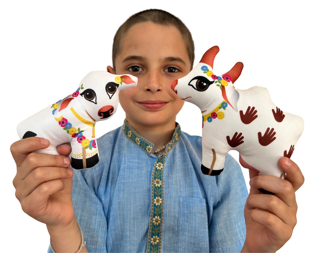 Cow and Calf Soft Dolls – Vaishnava Toys for Kids - Etsy