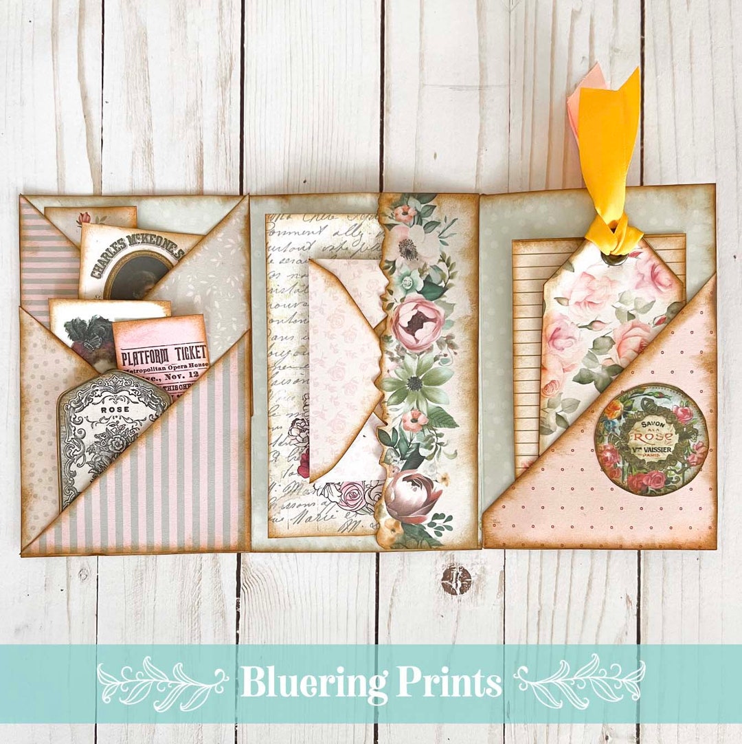 Printable Junk Journal Folio Kit: Ephemera Papercraft (digital Download ...