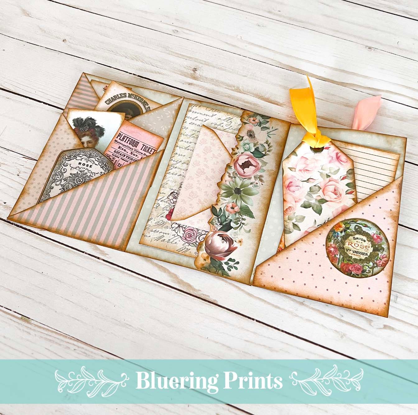 Printable Junk Journal Folio Kit: Ephemera Papercraft (digital Download ...
