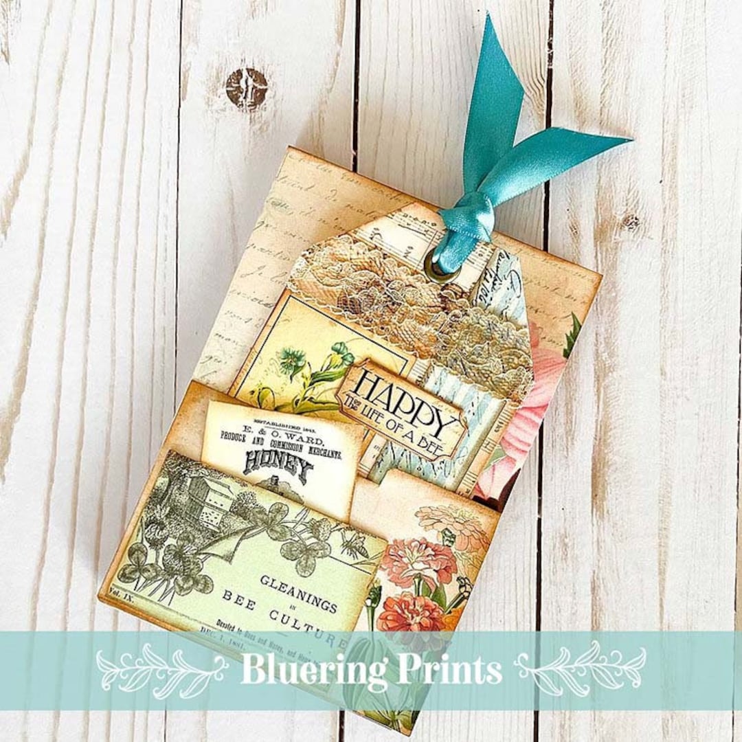 Clara Folio Kit, Junk Journal Kit, Folding Folio, Loaded Folder, Craft ...