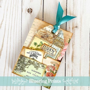 BUNDLE Printable Junk Journal Kit, Folding Folio, Loaded Folder, Craft ...