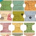 Vintage Message Tabs | Digital Junk Journal | Printable Ephemera ...