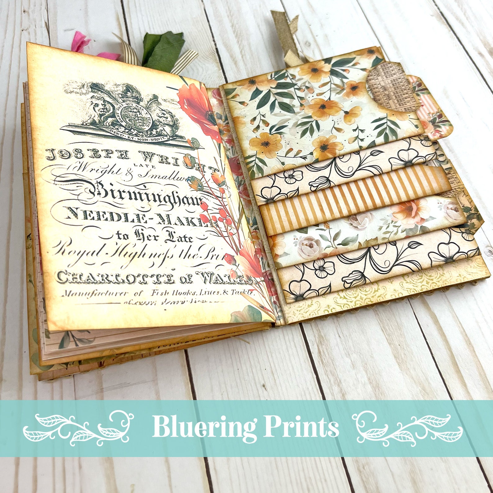 Bonnie Folio Kit, Junk Journal Kit, Junk Journal druckbare, Bastelset ...