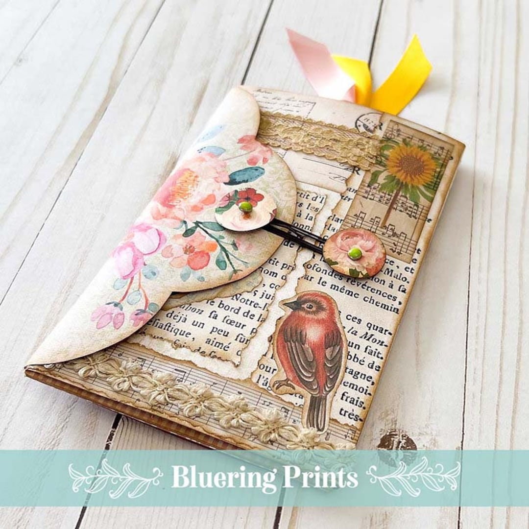 Sadie Junk Journal Kit: Printable Ephemera, Scrapbook (digital Download ...